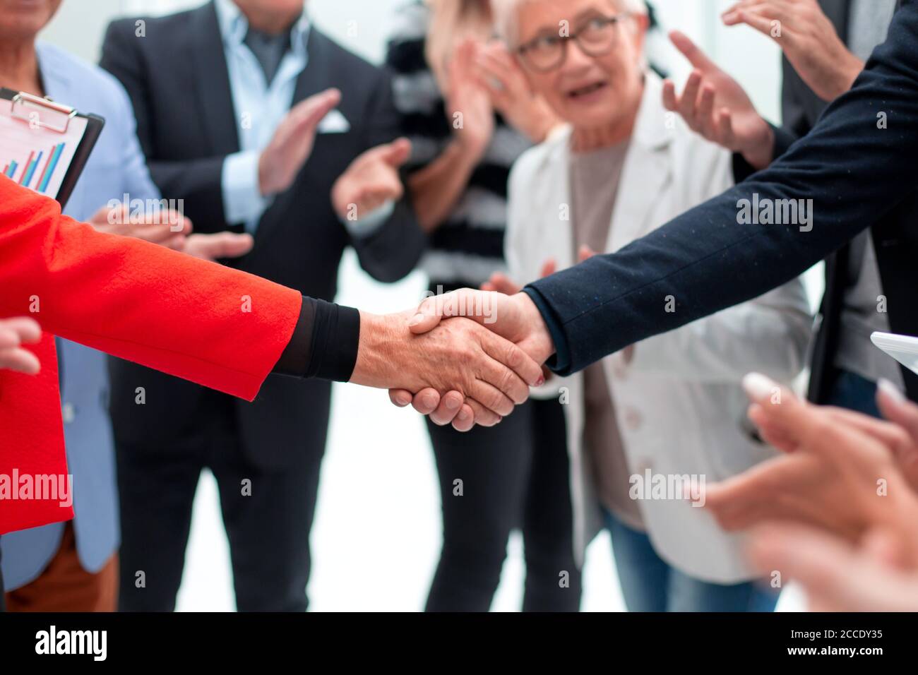 Businessmen handshaking greeting gesture project hi-res stock ...