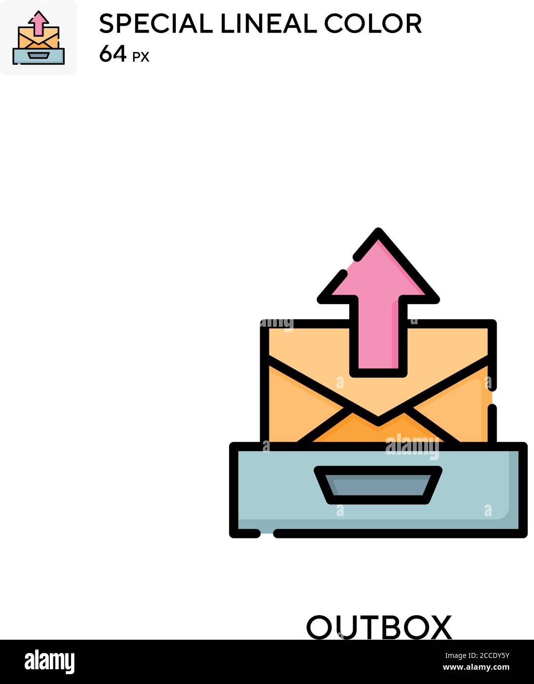 Outbox outline icon hi-res stock photography and images - Alamy