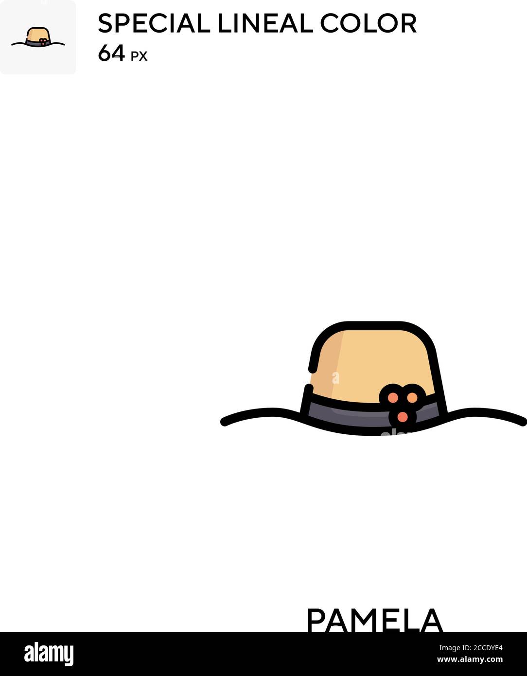 Pamela Special lineal color icon. Illustration symbol design template ...