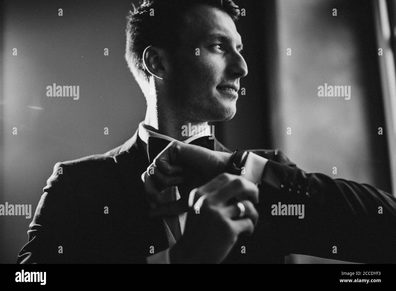 Suit and tie Black and White Stock Photos & Images - Alamy