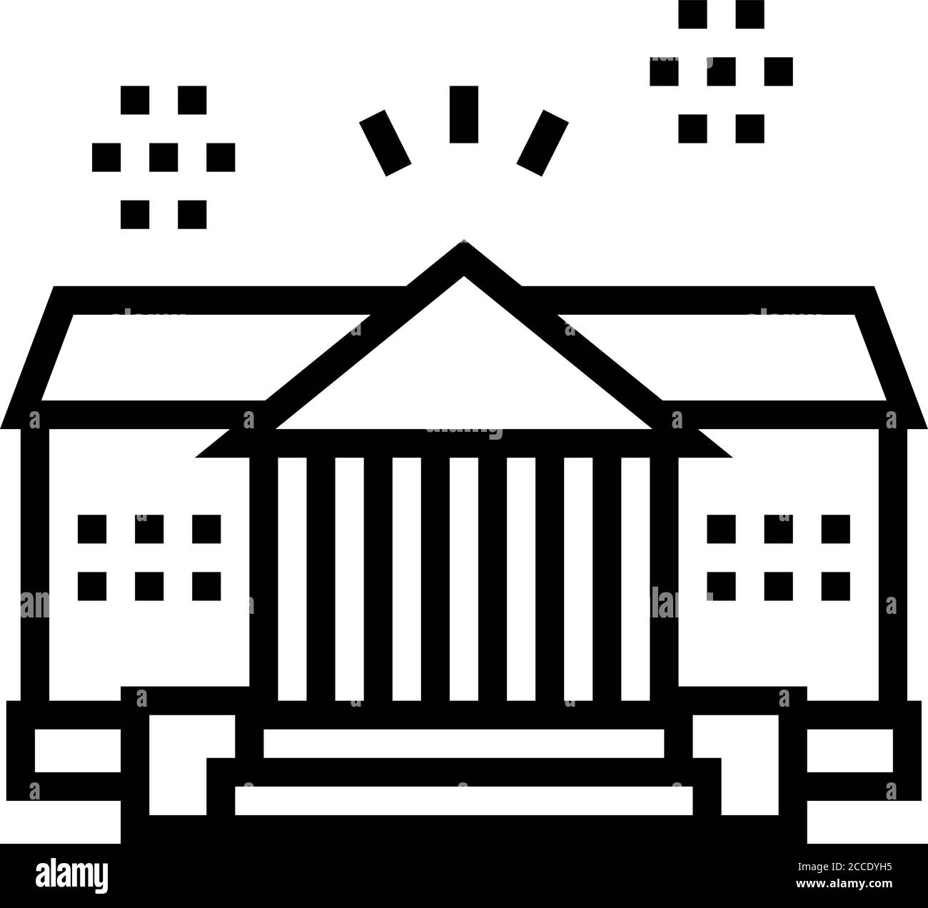 house residence line icon vector illustration Stock Vector Image & Art ...