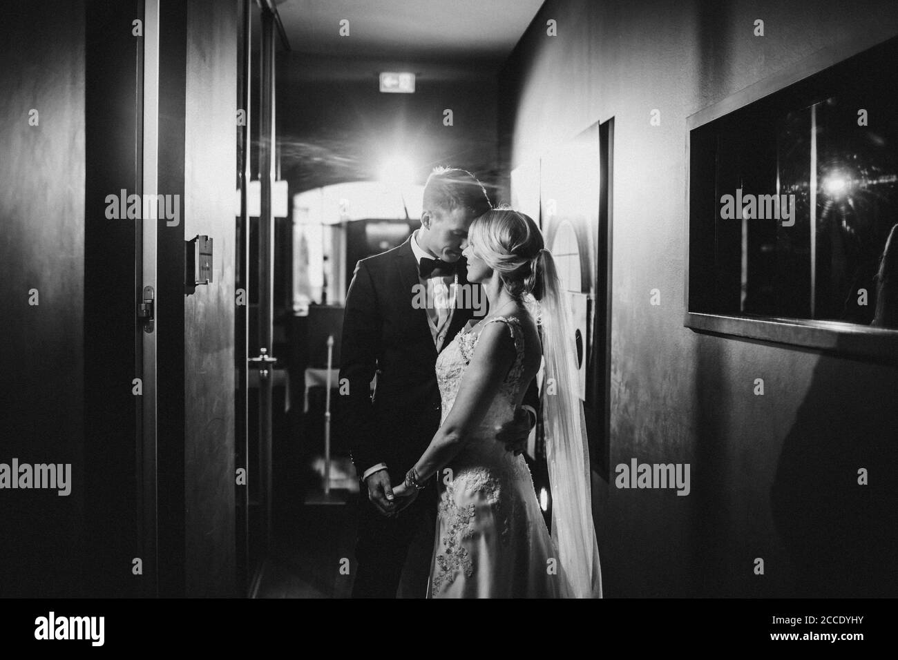 Photo two happy people Black and White Stock Photos & Images - Alamy