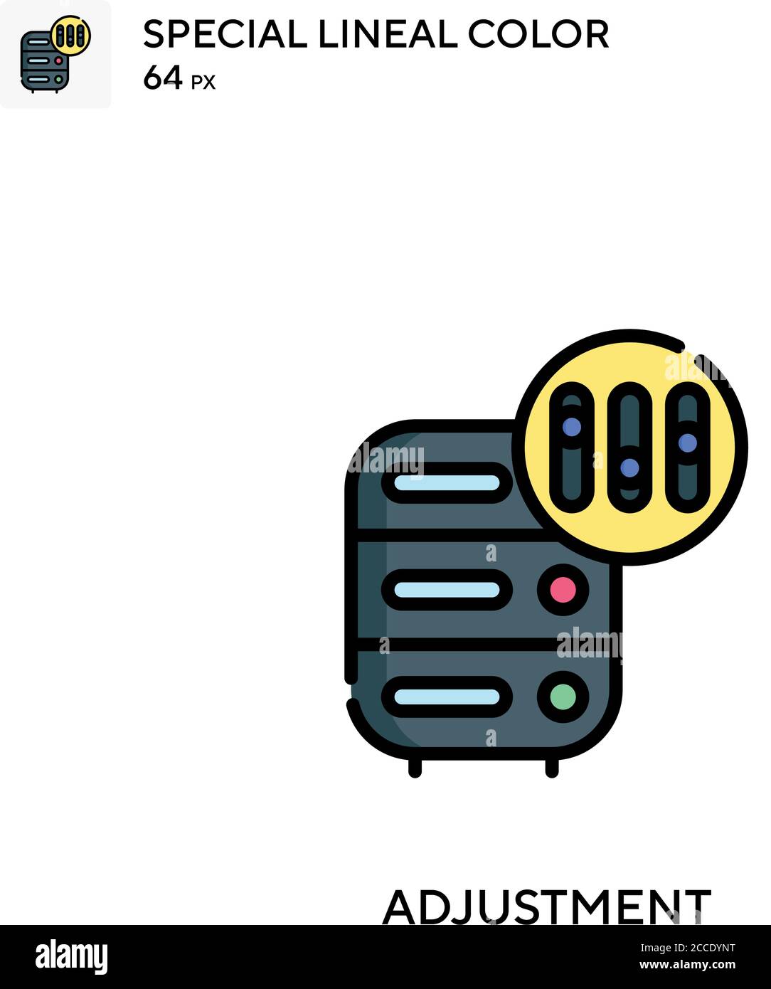 Adjustment Special lineal color icon. Illustration symbol design ...