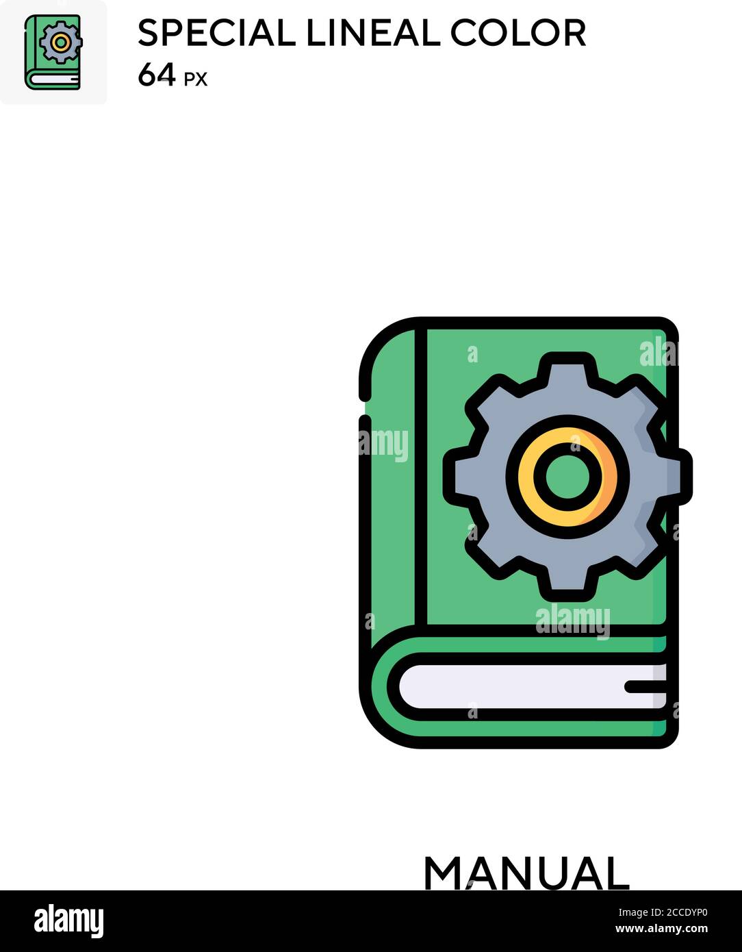 Manual Special lineal color icon. Illustration symbol design template ...