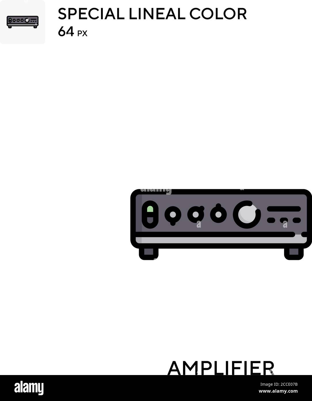 Amplifier Special lineal color icon. Illustration symbol design ...