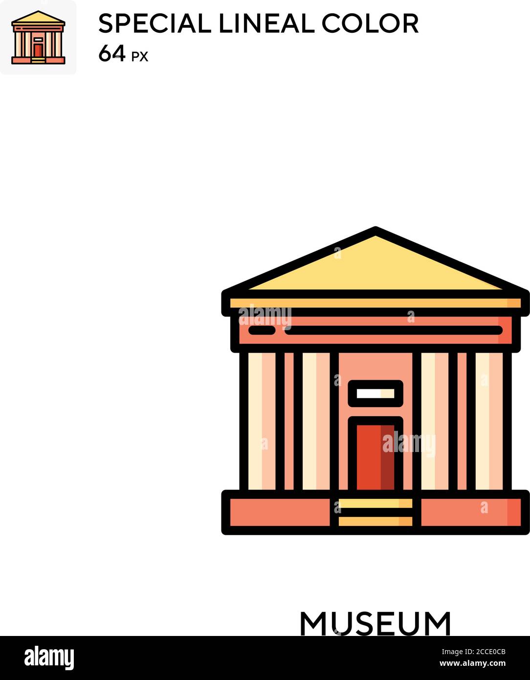 Museum Special lineal color icon. Illustration symbol design template ...