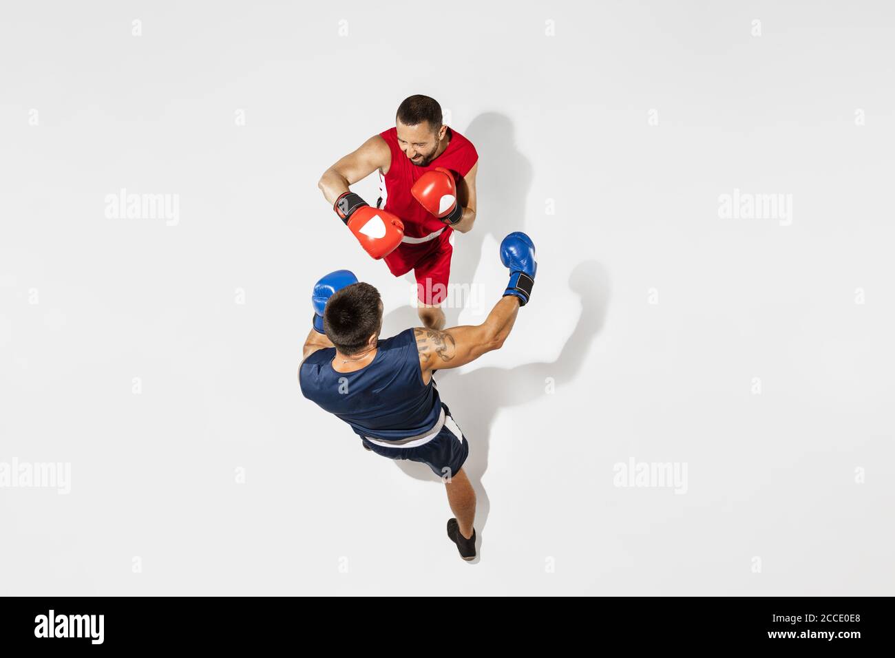 Top view muscular boxer man hi-res stock photography and images - Alamy