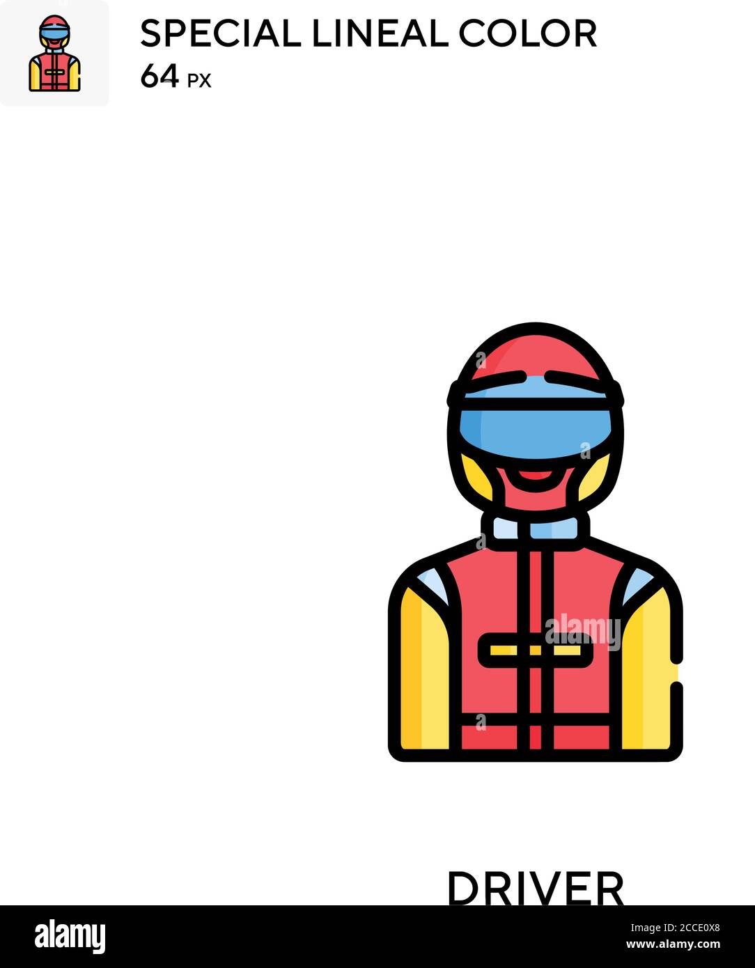 Driver Special lineal color icon. Illustration symbol design template ...
