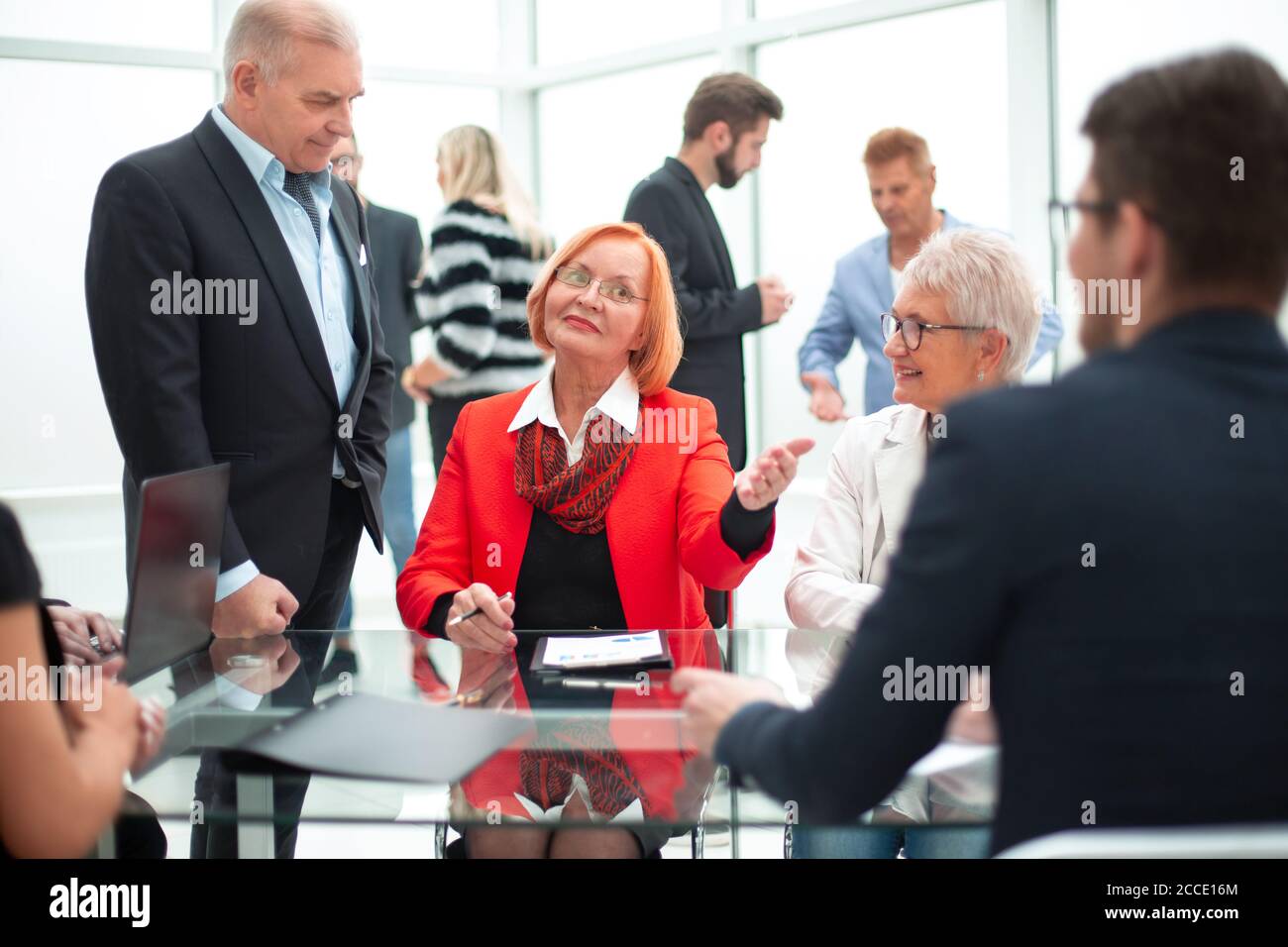 Business team Meeting Working Talking Concept Stock Photo - Alamy