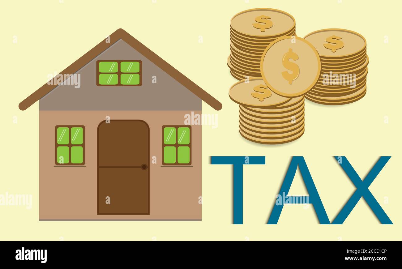 Property housing And Tax Vector illustration concept home law ...