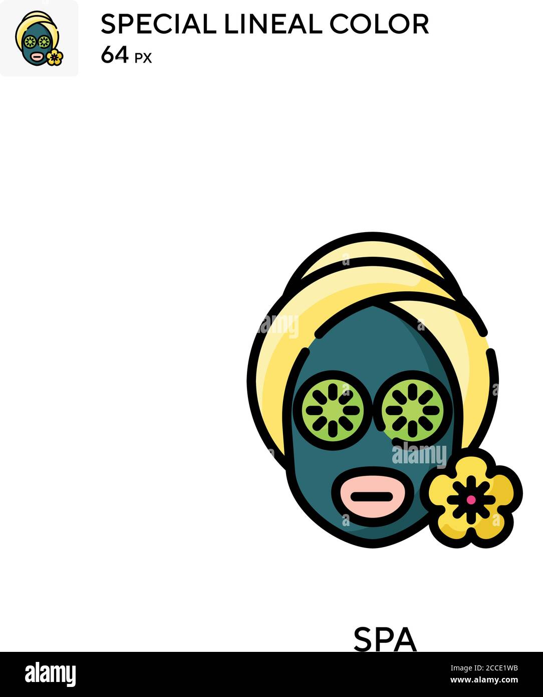 Spa Special lineal color icon. Illustration symbol design template for ...