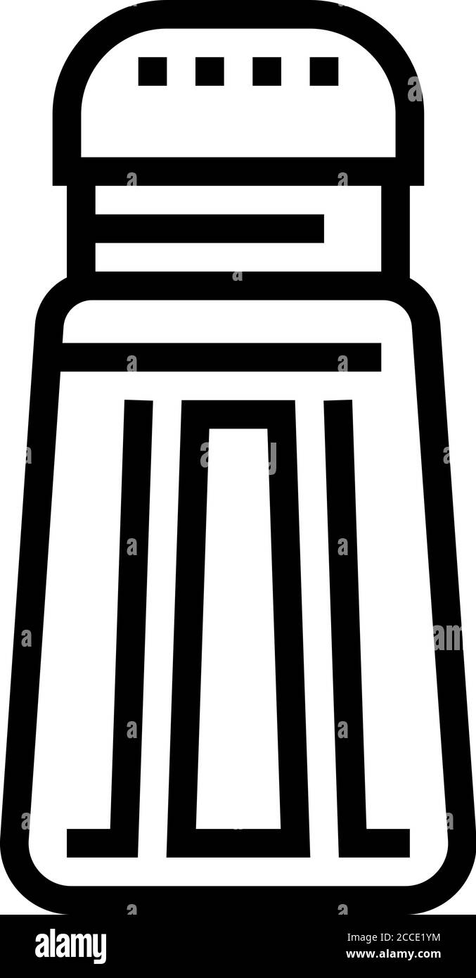 salt bottle line icon vector illustration Stock Vector Image & Art - Alamy