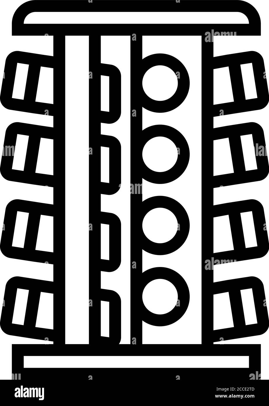 spice bottles stand line icon vector illustration Stock Vector Image ...