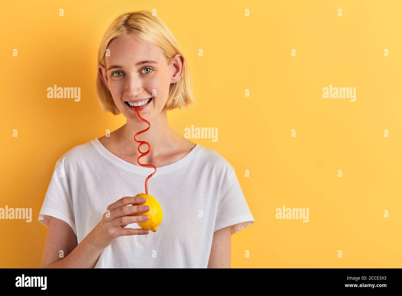 Cheerful wet teen girl hi-res stock photography and images - Alamy