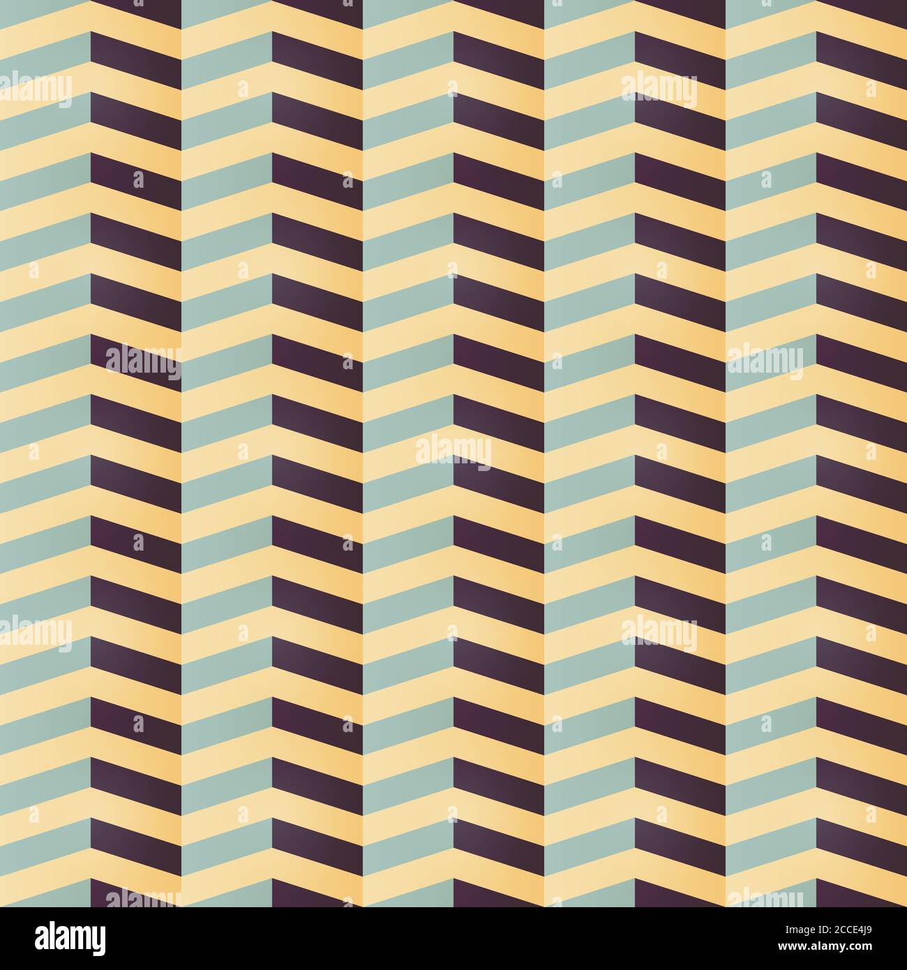 Geometric seamless chevron pattern in retro colors, vector illustration ... Geometric seamless chevron pattern in retro colors, vector illustration ...
