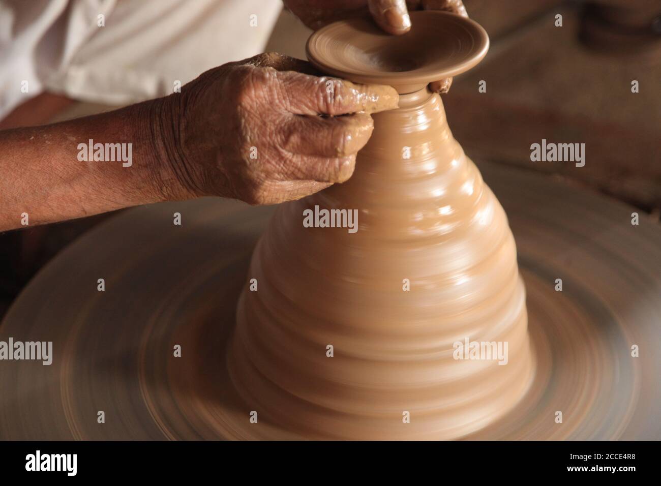 Clay Potter, Making Clay Pot, Indian Potter, Master at the potter's ...
