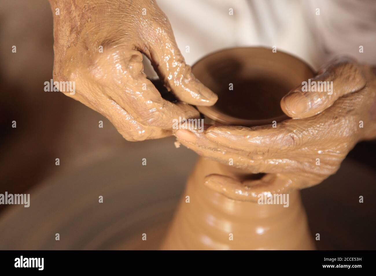 Clay Potter, Making Clay Pot, Indian Potter, Master at the potter's ...