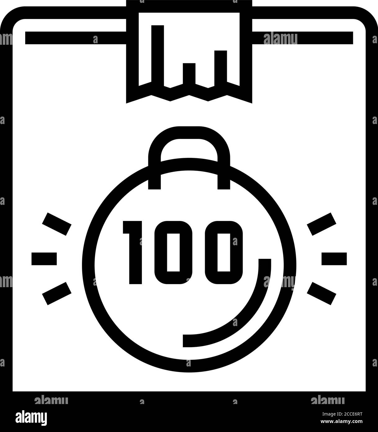 box weight line icon vector illustration Stock Vector Image & Art - Alamy