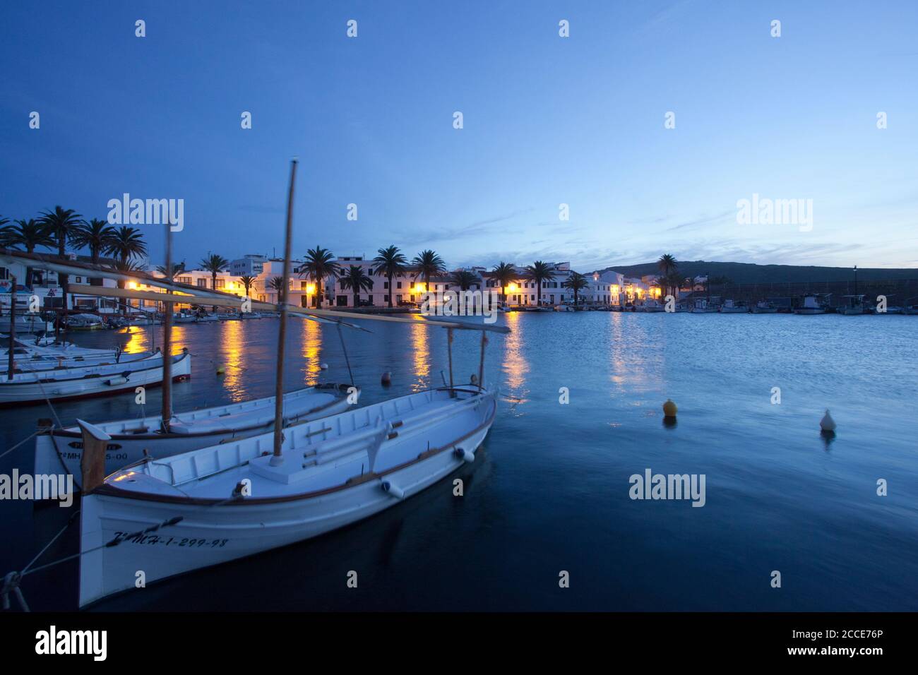 Fornells harbour menorca dusk hi-res stock photography and images - Alamy