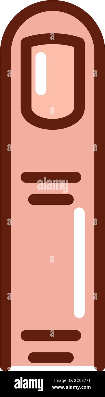 human body finger anatomy organ health line and fill icon vector ...