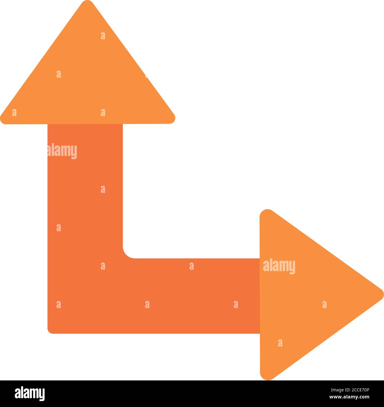 up and right arrow flat style icon design of direction web forward and ...