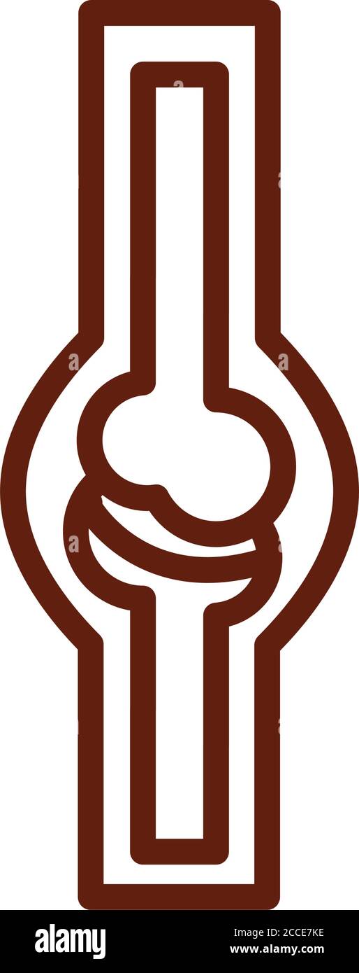 human body bones and structure anatomy organ health line icon style ...