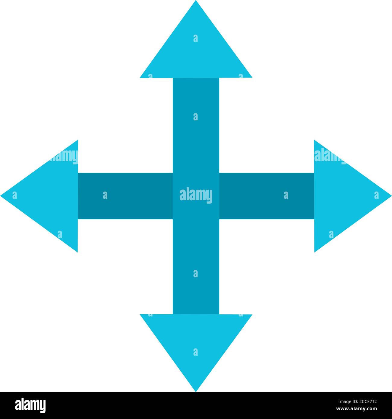 Arrows in four directions flat style icon design of web forward and ...