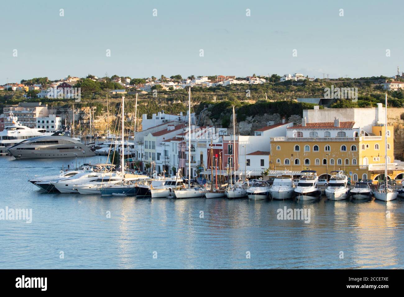 Mao harbor, Mahon, Menorca Stock Photo - Alamy
