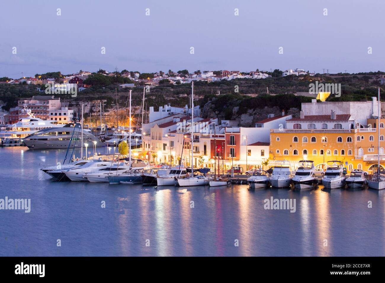 Mao harbor, Mahon, Menorca Stock Photo - Alamy