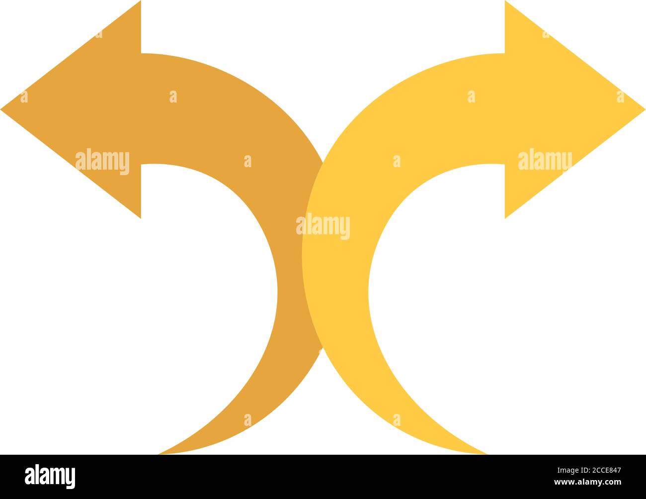 before and next arrows flat style icon design of direction web forward ...