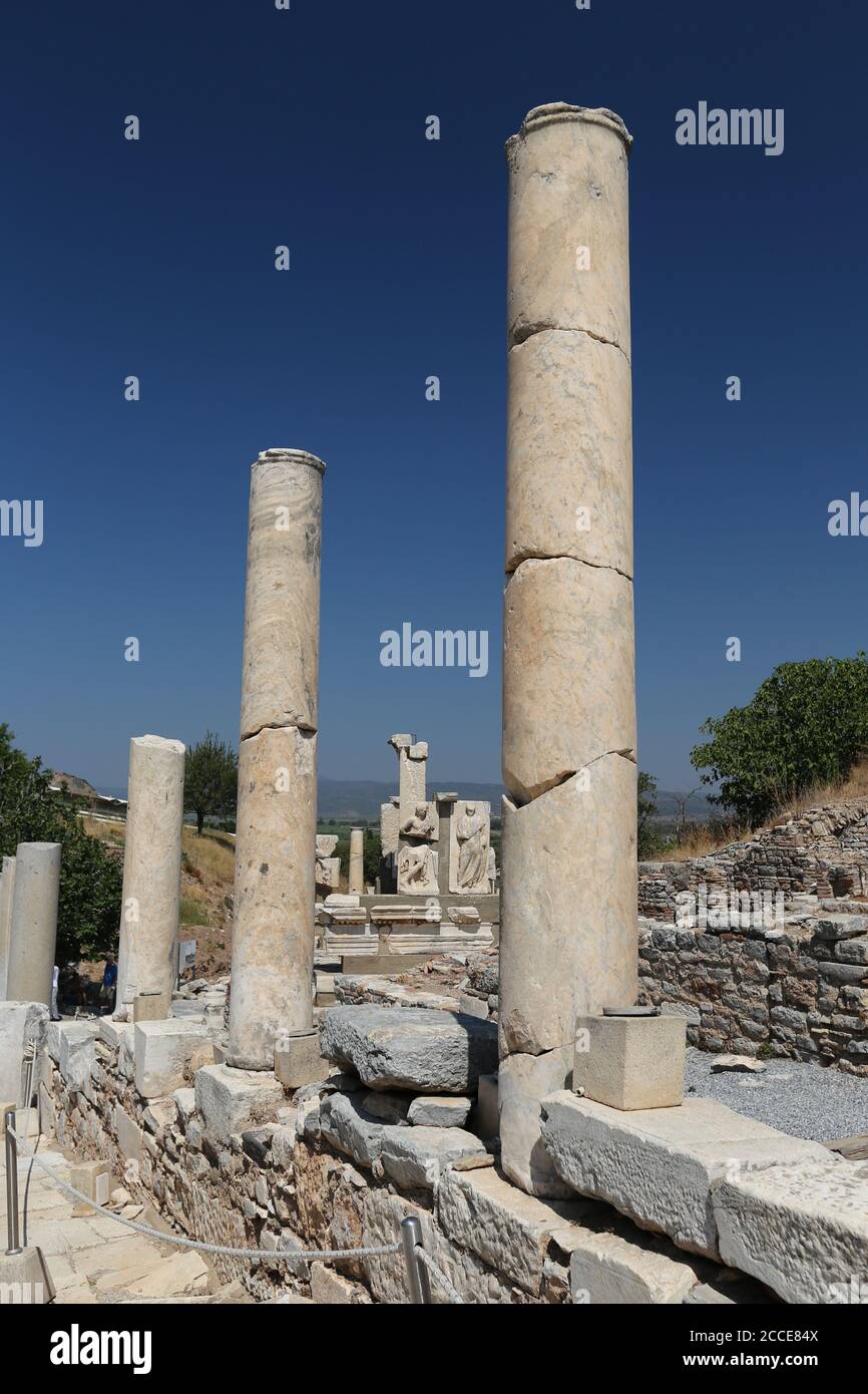 Ephesus Ancient City in Selcuk Town, Izmir City, Turkey Stock Photo - Alamy