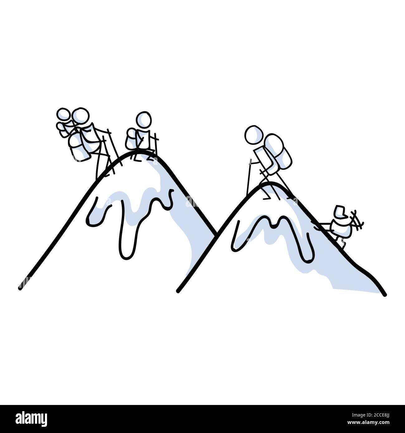 Walking Stickman Clipart