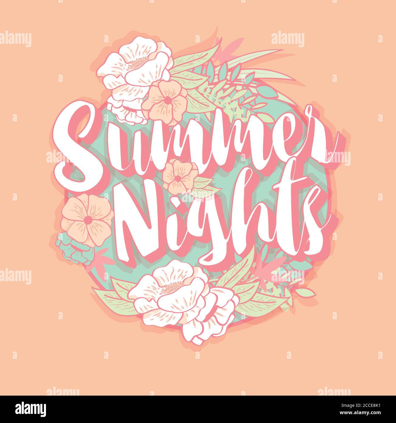 Hot summer nights Stock Vector Images - Alamy