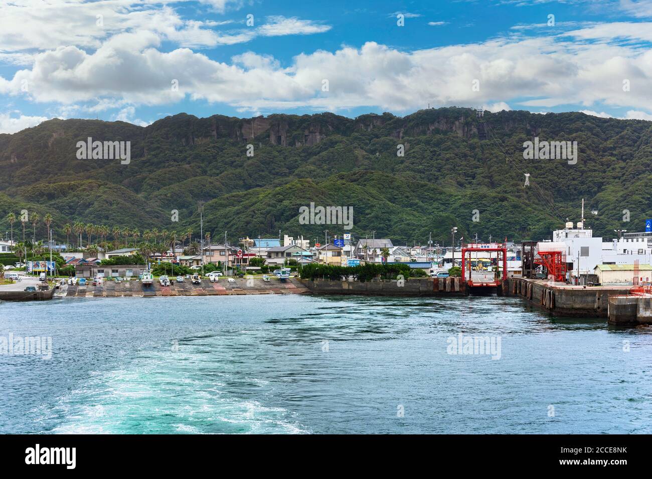 chiba, japan - july 18 2020: Coast of the Kanaya fishing port from the ...