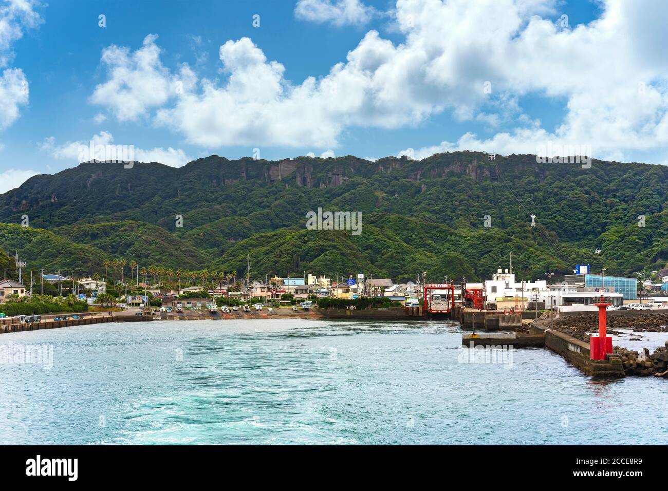 chiba, japan - july 18 2020: Coast of the Kanaya fishing port from the ...