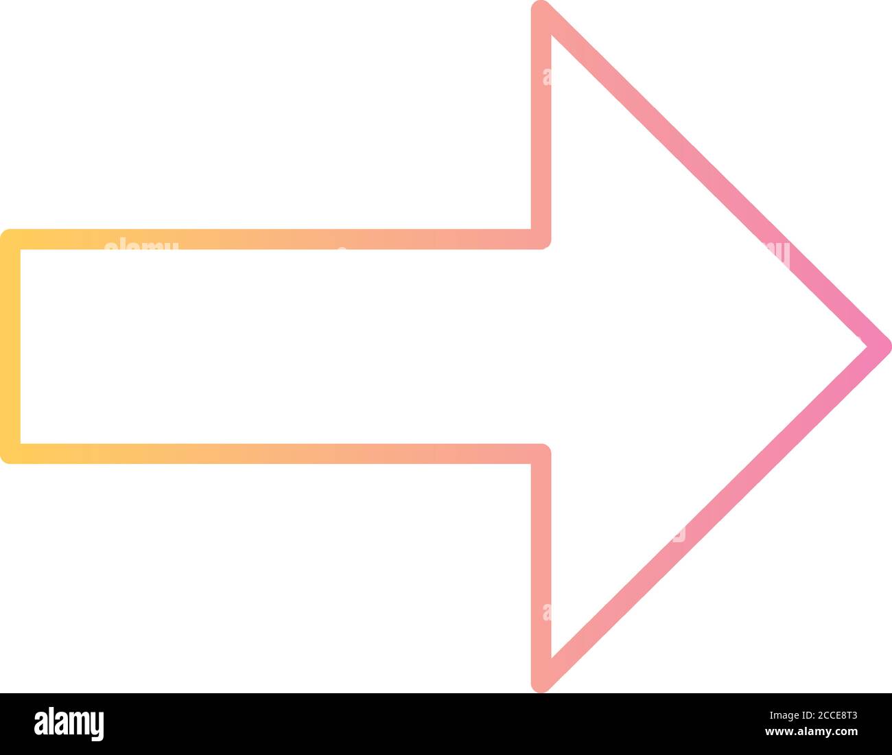 right arrow gradient style icon design of direction web forward and ...