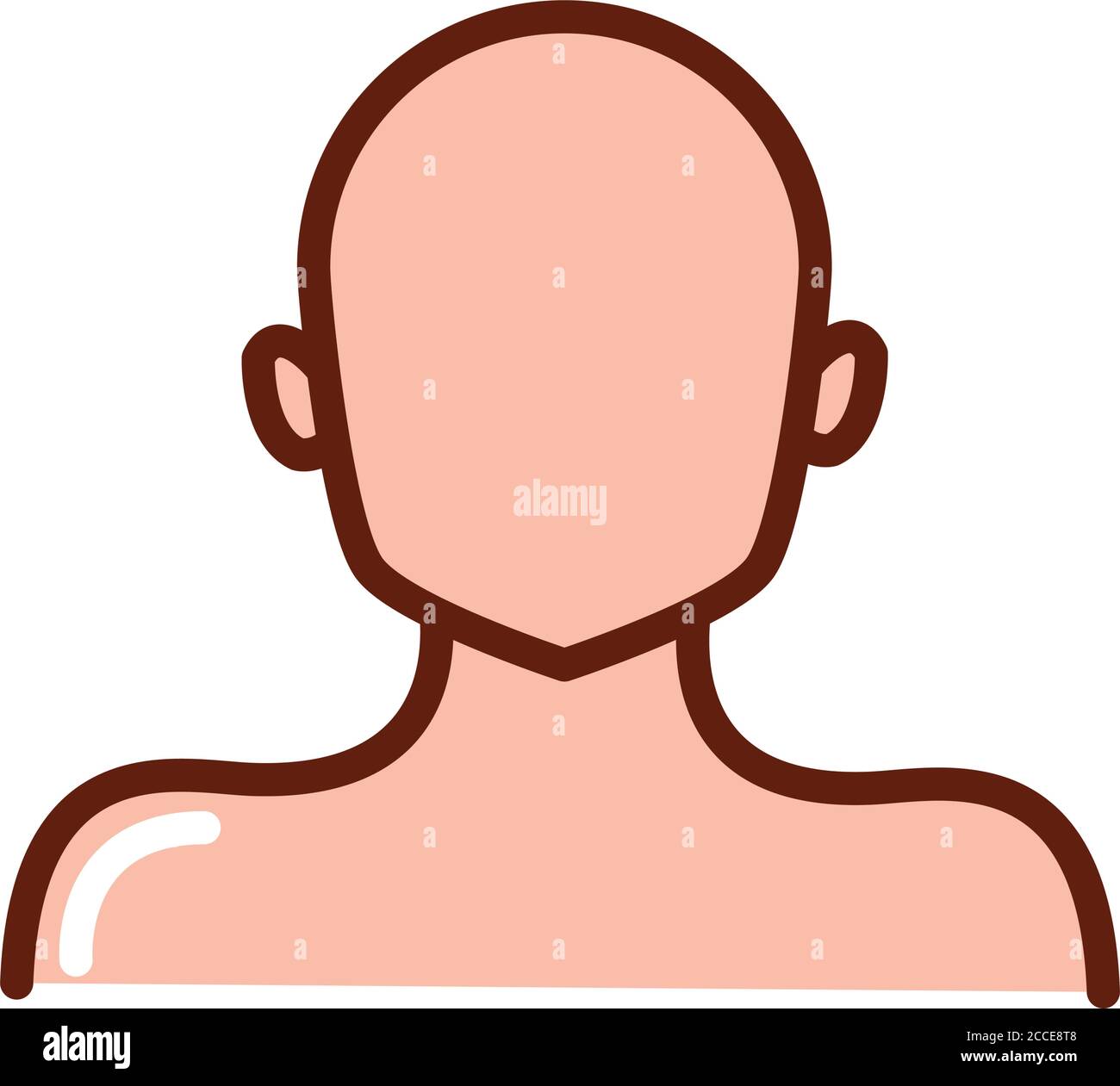 human body profile anatomy organ health line and fill icon vector ...