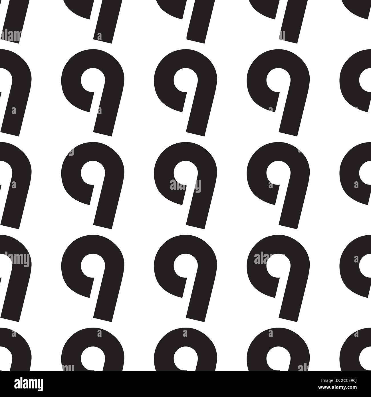 Seamless pattern with black number 9 Stock Vector Image & Art - Alamy