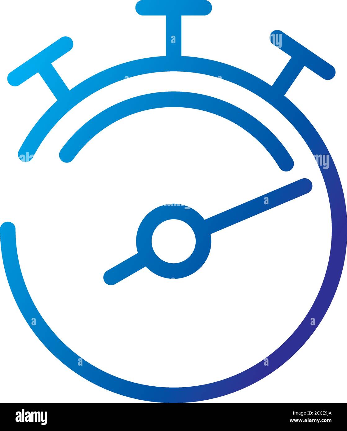 chronometer timer gradient style icon vector illustration design Stock Vector Image & Art - Alamy