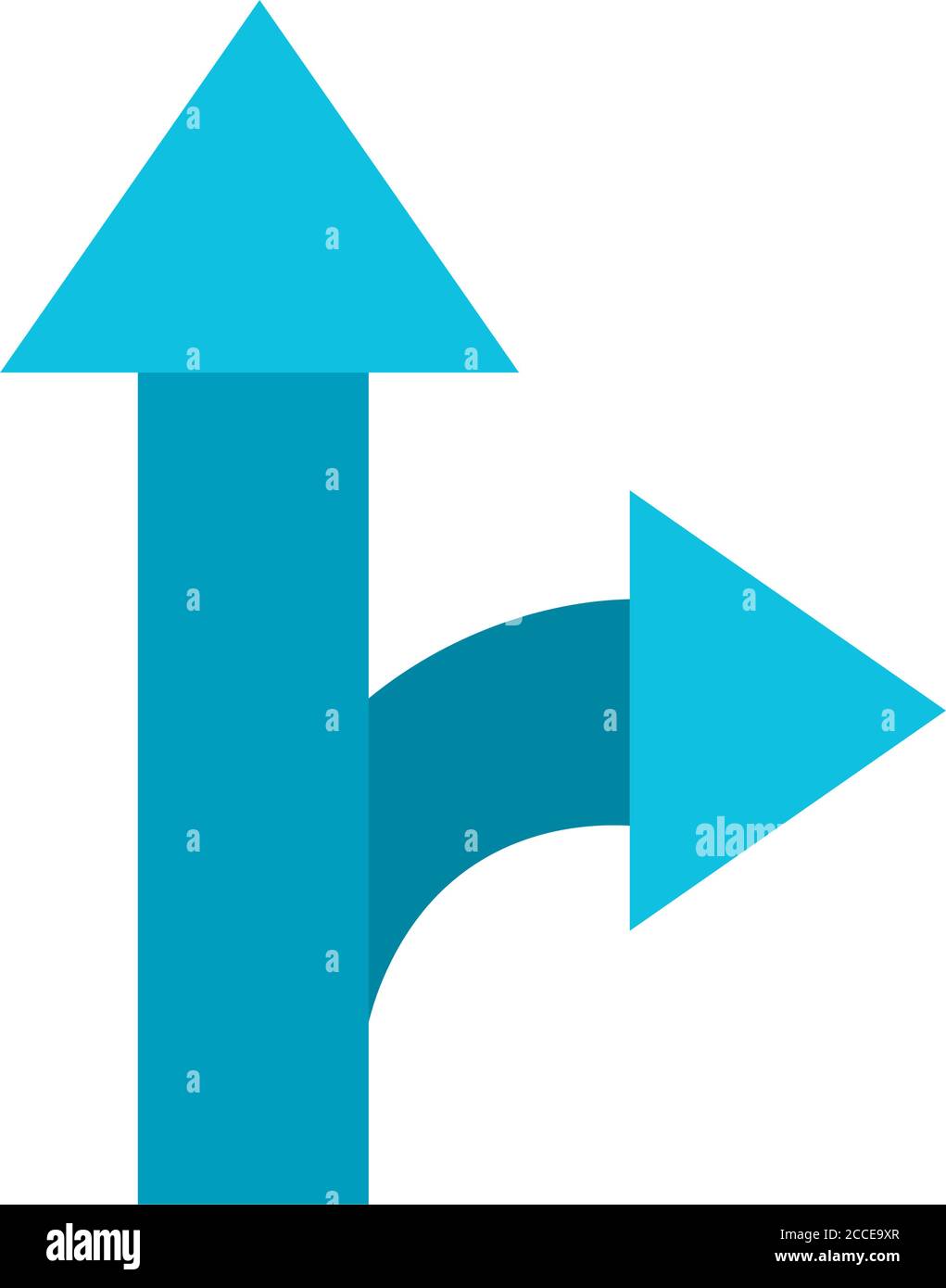 up and right arrow flat style icon design of direction web forward and ...