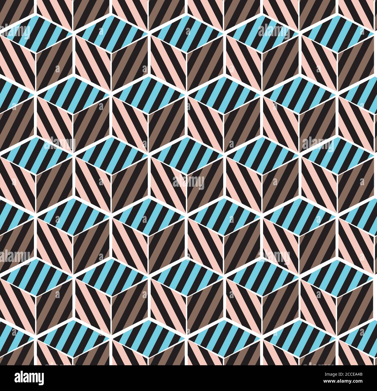 Seamless texture with colored lines(cube Stock Vector Image & Art - Alamy