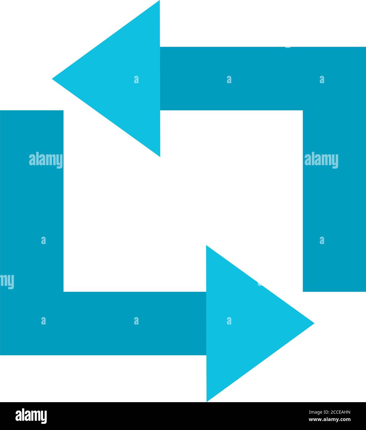 rectangle arrows flat style icon design of direction web forward and ...