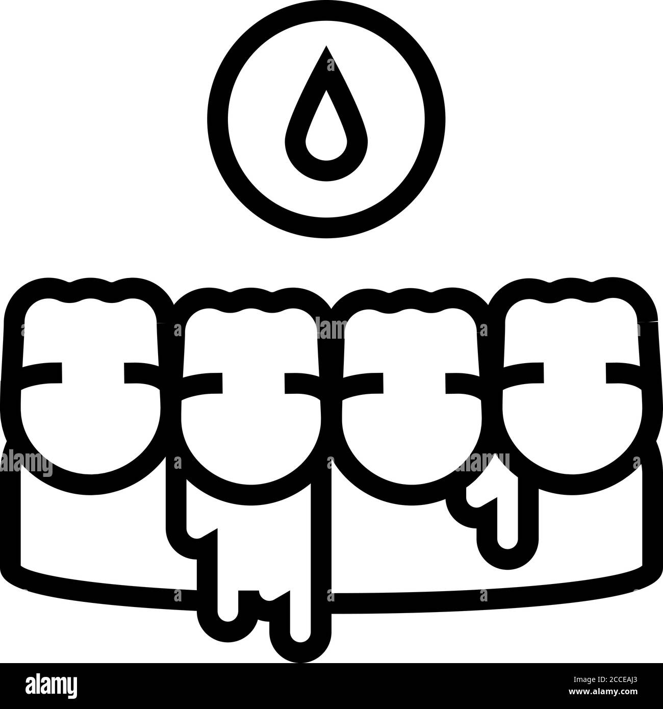 bleeding gums line icon vector illustration Stock Vector Image & Art ...