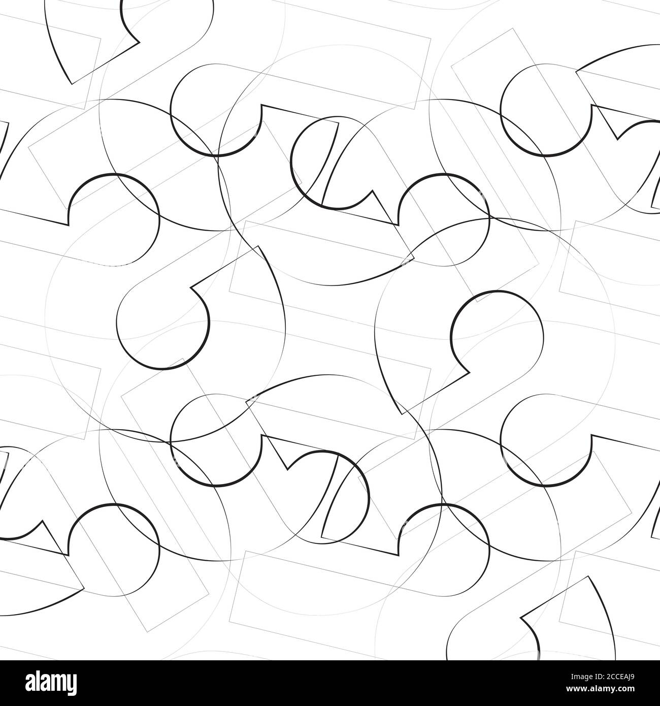 Seamless pattern intersecting thin Black and White Stock Photos ...