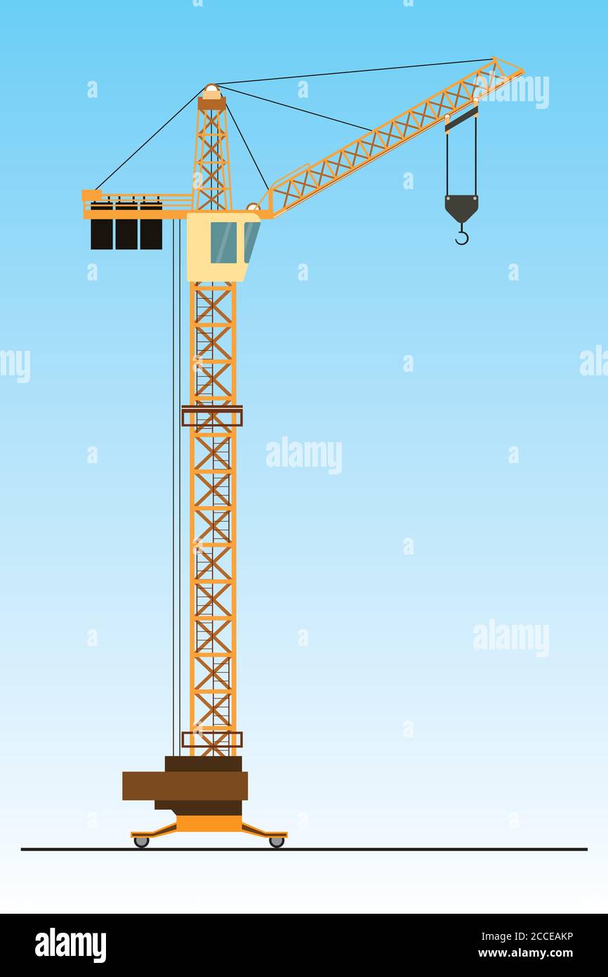 Crane,flat vector illustration Stock Vector Image & Art - Alamy
