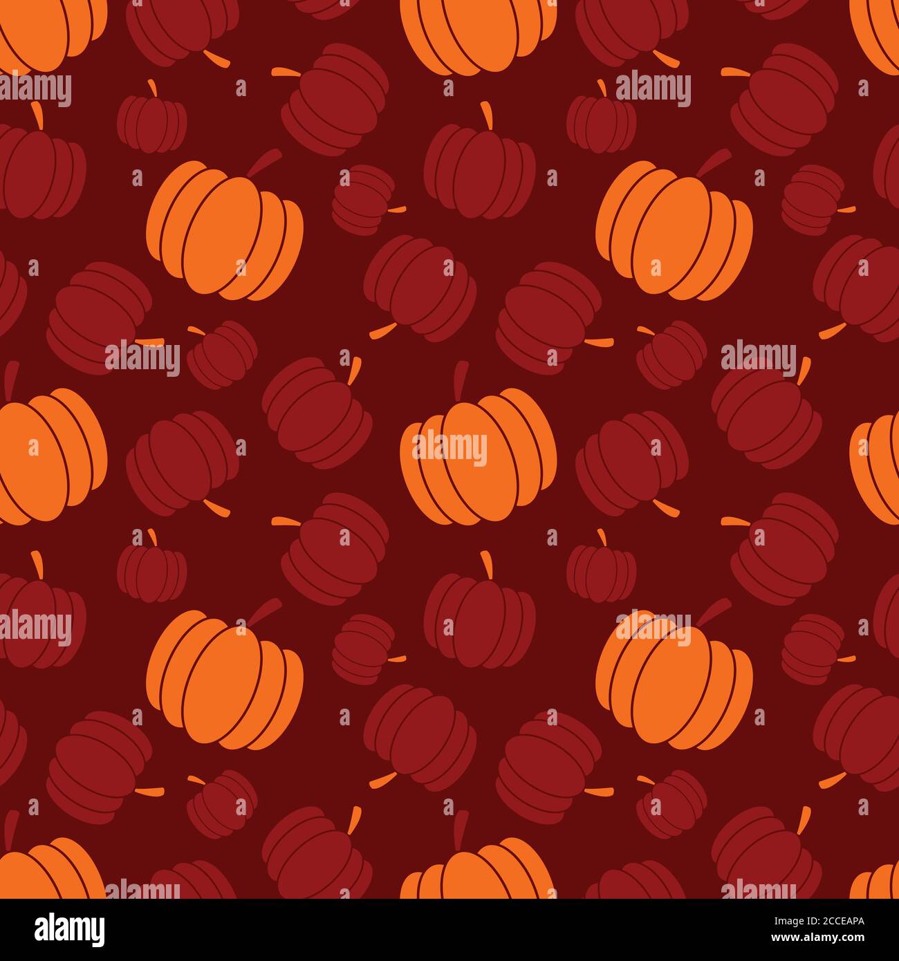 Thanksgiving and autumn seamless pattern with pumpkins, colorful design ...