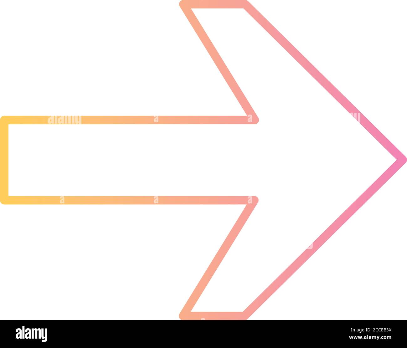 right arrow gradient style icon design of direction web forward and ...