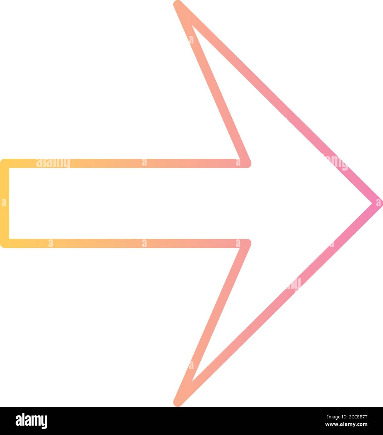 right arrow gradient style icon design of direction web forward and ...