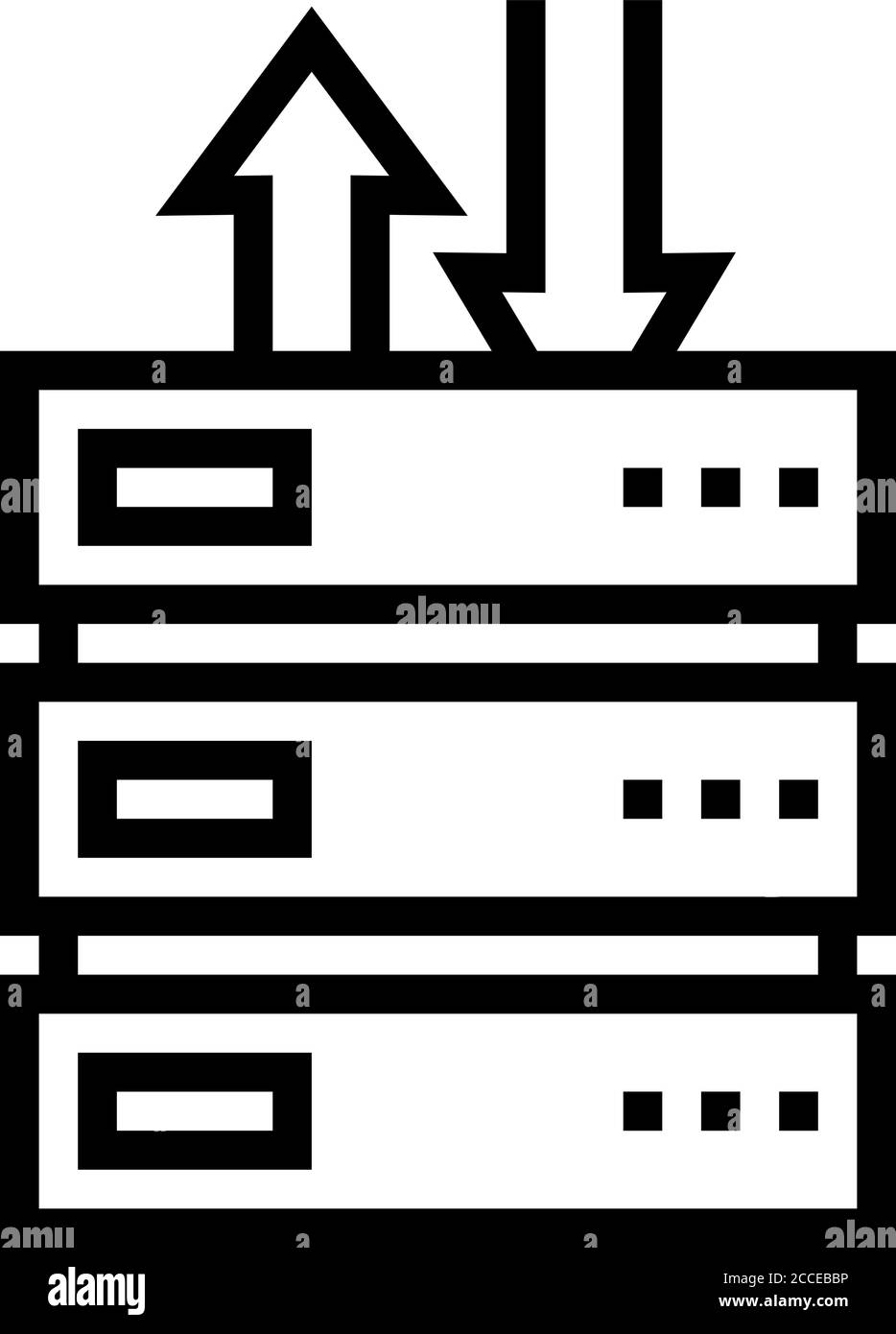 data center line icon vector illustration Stock Vector Image & Art - Alamy