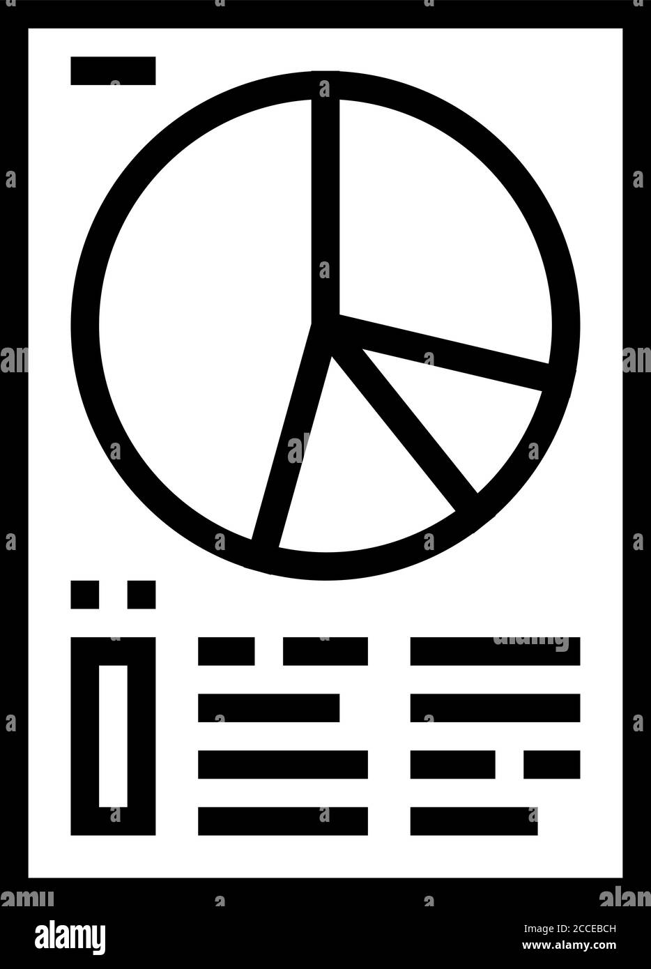 diagram on paper list line icon vector illustration Stock Vector Image ...